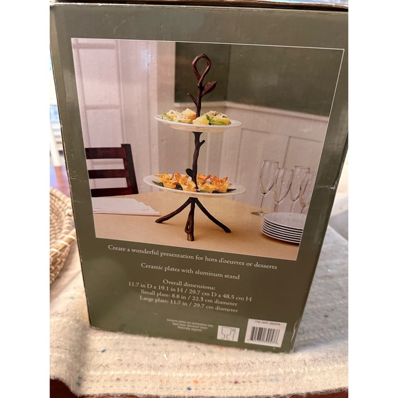 Unknown | Dining | Tiered Serving Tray Branch Looking Stand | Poshmark